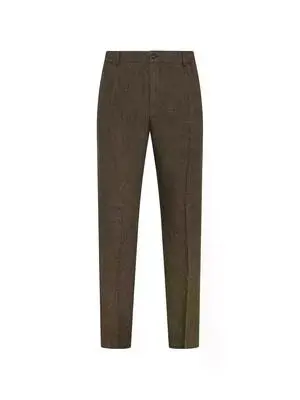 CRUNA Pleated Trousers - Brown
