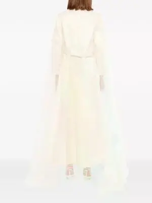 SHATHA ESSA Gathered Neck Tulle Dress