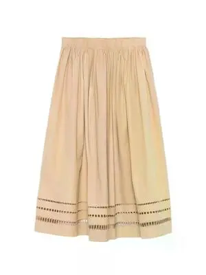 Ermanno Scervino Tie-waist Midi Skirt - Neutrals