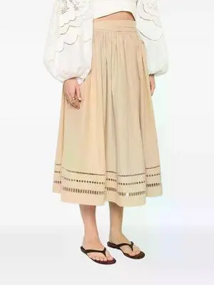Ermanno Scervino Tie-waist Midi Skirt - Neutrals