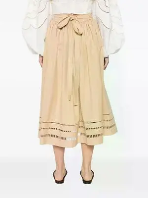 Ermanno Scervino Tie-waist Midi Skirt - Neutrals