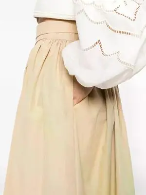 Ermanno Scervino Tie-waist Midi Skirt - Neutrals