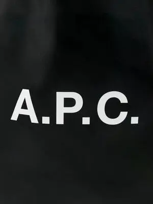 A.p.c. Logo Detail Shoulder Bag - Black