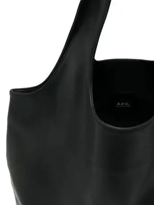 A.p.c. Logo Detail Shoulder Bag - Black