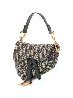 Dior Mini Saddle Oblique Shoulder Bag - Neutrals