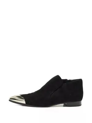 Miu Miu Metallic-toe Ankle Boots