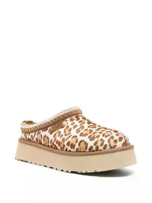 UGG Tazz Plains Leopard-print Mules - Neutrals