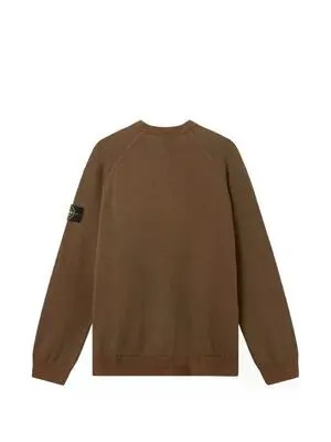 Stone Island Crew-neck Long-sleeve Sweater - Brown