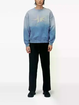 OFF DUTY Logo Appliqué Gradient Sweater