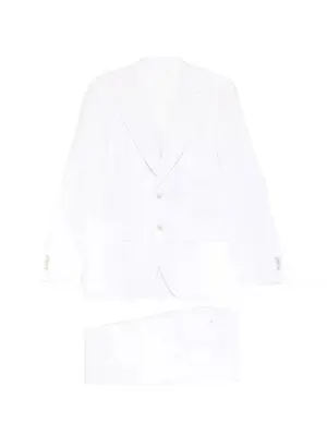 Caruso Aida Single-breasted Suit - White
