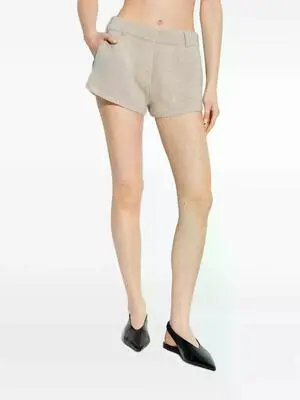 LISA YANG Annora Knitted Shorts - Neutrals