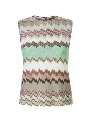 MISSONI Zigzag Crew Neck Top