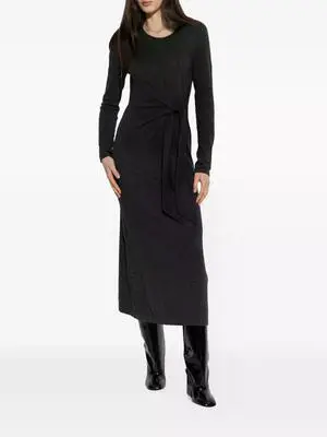 LISA YANG Alayne Long-sleeve Midi Dress - Grey