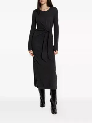 LISA YANG Alayne Long-sleeve Midi Dress - Grey