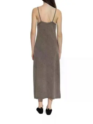 LISA YANG Marlie V-neck Midi Dress
