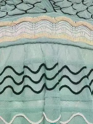 Missoni Knitted V-neck Top - Blue