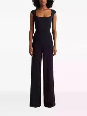 Ralph Lauren Square-neck Open-back Jumpsuit