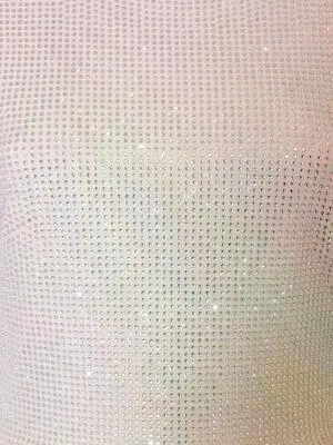 TWENTY FOURHAITCH Rhinestone Embellished Tulle Dress - Neutrals