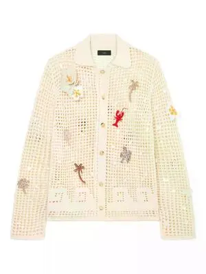 Alanui Open-work Embellished Shirt