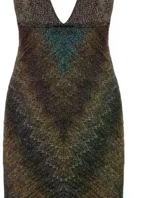 Missoni V-neck Chevron Dress