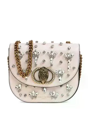 Kurt Geiger Crystal-embellished Cross Body Bag - Pink