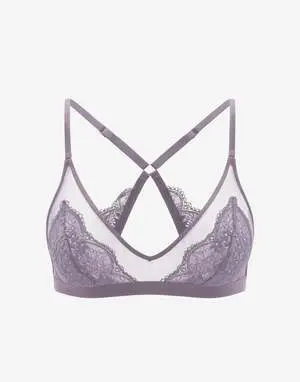 THIRDLOVE All Day Lace Racerback Bralette - Dreamy Lilac