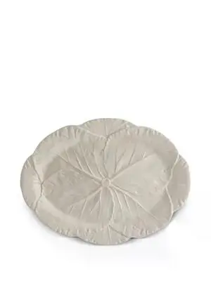 BORDALLO PINHEIRO Large Cabbage Oval Serving Dish - Neutrals