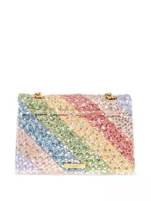 Kurt Geiger Kensington Sequin-embellished Shoulder Bag - Blue
