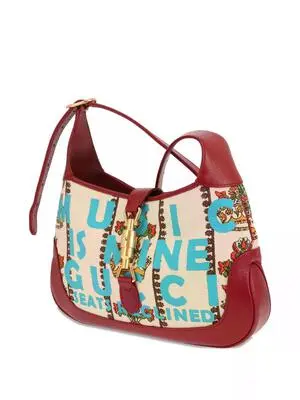 Gucci 2020s Jackie Centennial Music Is Mine Floral Shoulder Bag - Neutrals