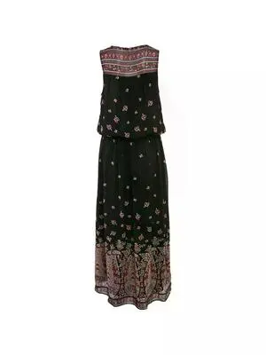 Joie Printed Silk Maxi Dress