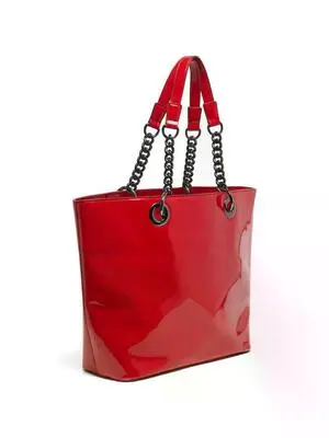 Dkny Leather Chain Tote Bag
