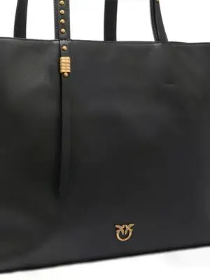 Pinko Leather Tote Bag - Black
