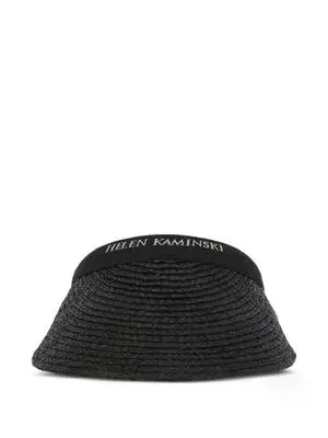Helen Kaminski Straw Visor - Black