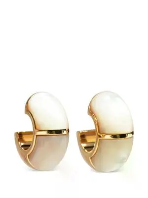 LIZZIE FORTUNATO Pearl Hoop Earrings - Neutrals