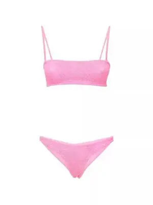 Hunza G Gigi Crinkle Bikini - Pink