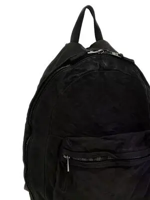 GIORGIO BRATO Zip-fastening Leather Backpack - Black