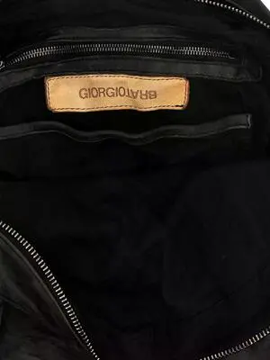 GIORGIO BRATO Zip-fastening Leather Backpack - Black