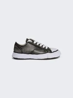 Mihara Yasuhiro Peterson Og Sole Vintage Leather Effect Low-top Sneakers - Black