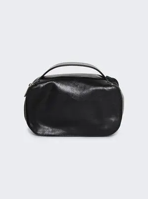 Rick Owens Leather Beauty Case - Black