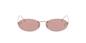 Fendi First Crystal Sunglasses - Silver Mirror