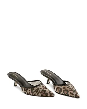 Reformation Kitten Heel Mules Clogs For Women