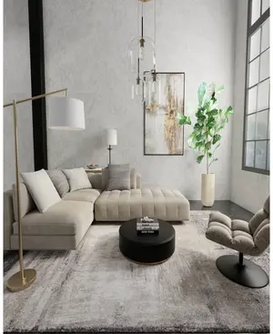 FEIZY Skyview Skv39qaf Area Rug 9' X 12 - Gray