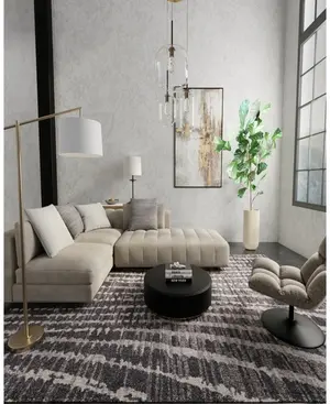FEIZY Skyview Skv39qdf Area Rug 10' X 12'7 - Black