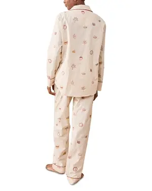 PRINTFRESH Print Fresh Printed Long Pajama Set