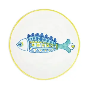 VIETRI Elba's Fish Dotted Fin Salad Plate - Multi