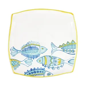 VIETRI Elba's Fish Square Platter - Multi