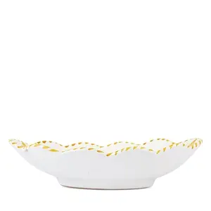 VIETRI Arezzo Oval Bowl - Yellow