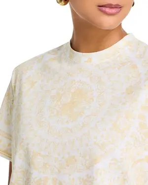 Versace Barocco Cotton Jersey Top