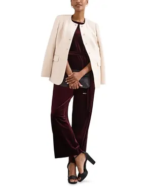 PHASE EIGHT Velvet Wide Leg Jumpsuit