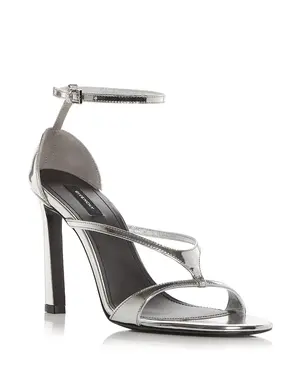 Givenchy Silver Tone Sandals For Women